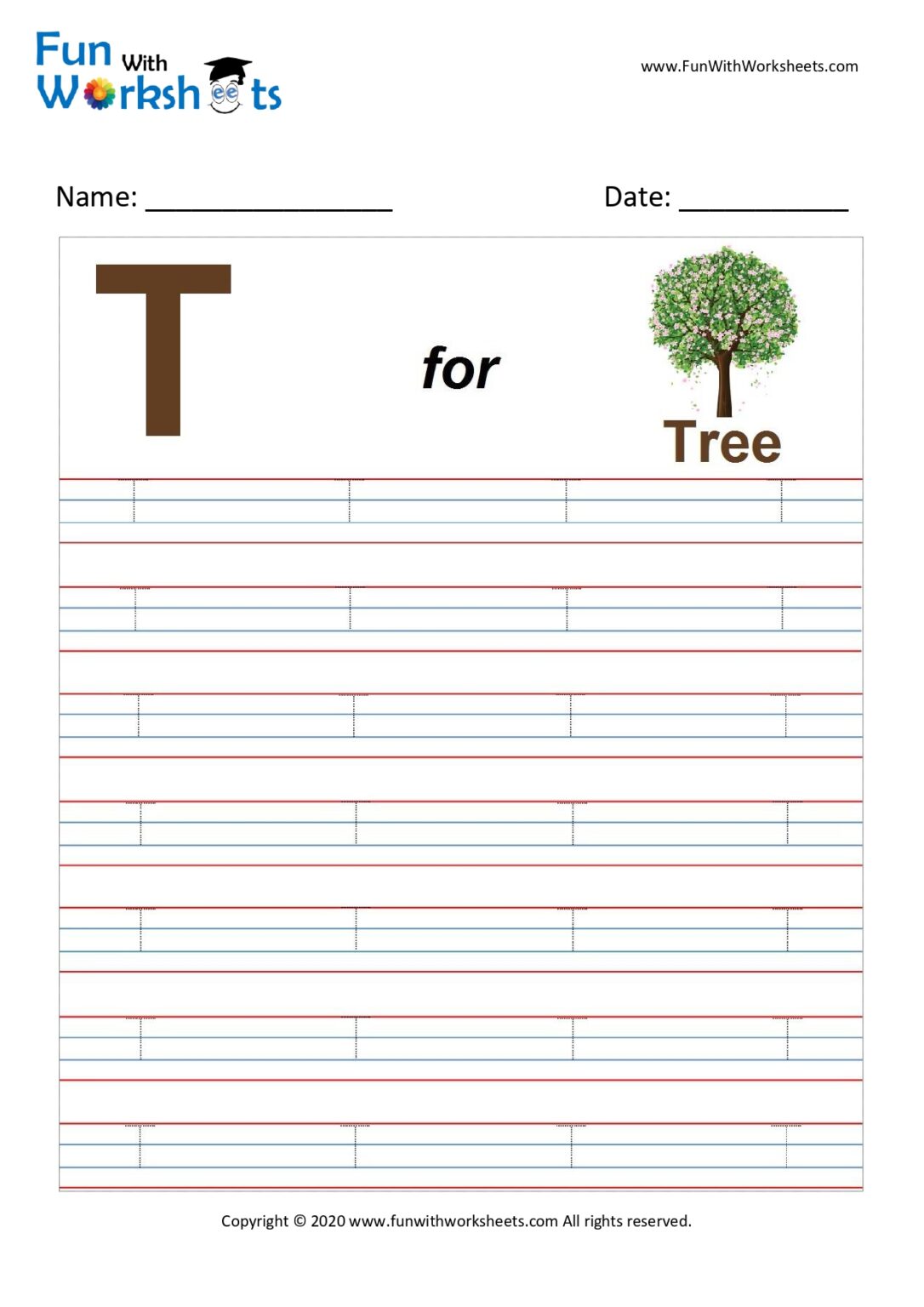 Capital Alphabet Tracing Worksheets - Free printable worksheets