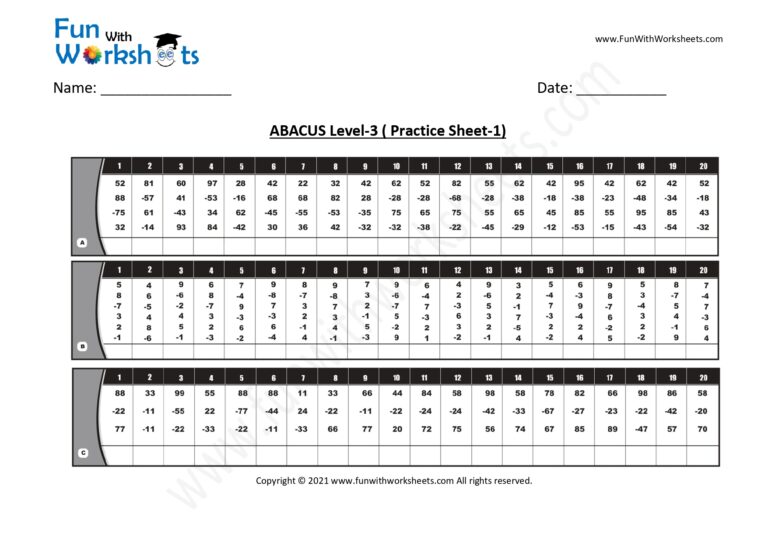 Abacus Practice Worksheets Level 3 Funwithworksheets abacus-practice-worksheets-level-3-funwithworksheets
